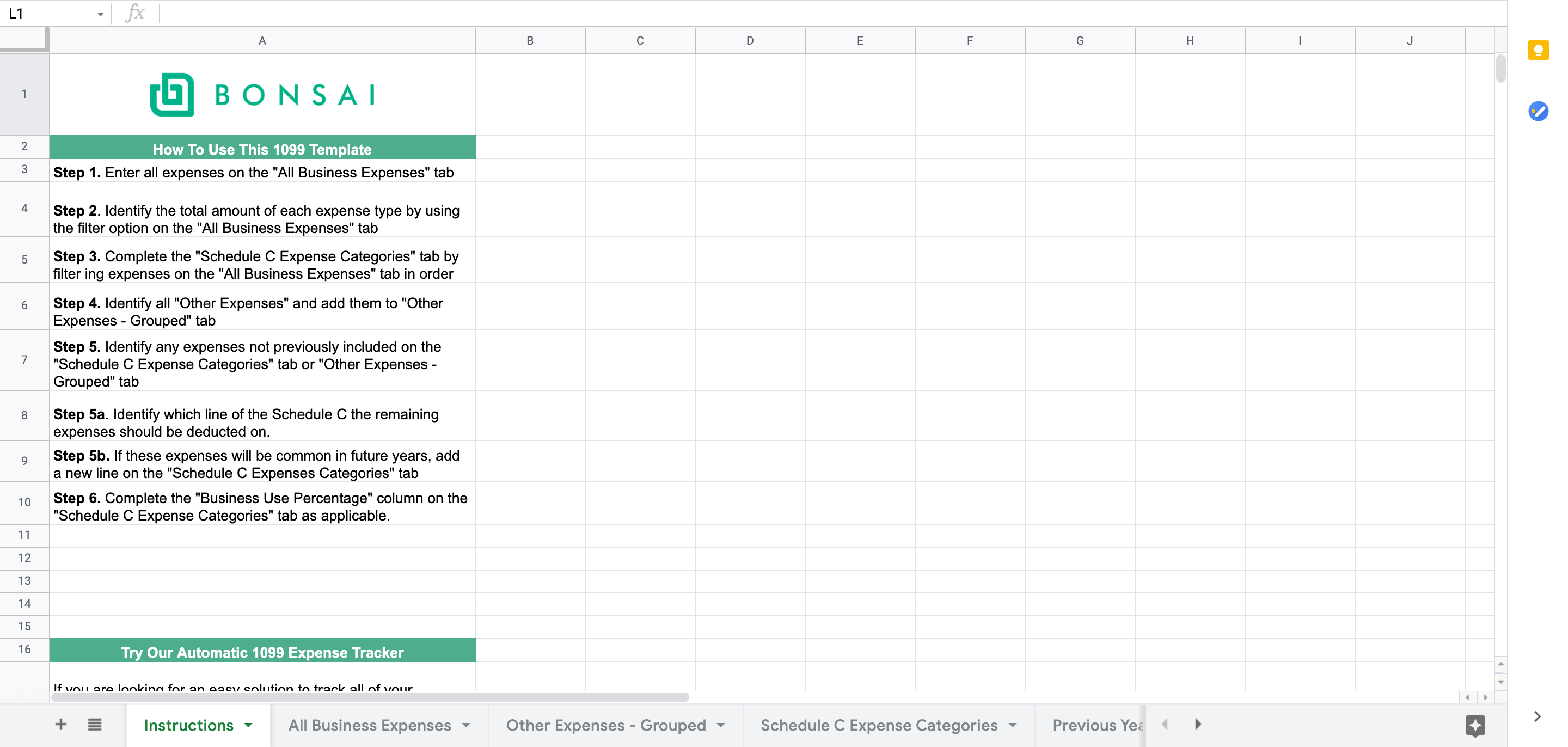 Free 1099 Template Excel With Step By Step Instructions 